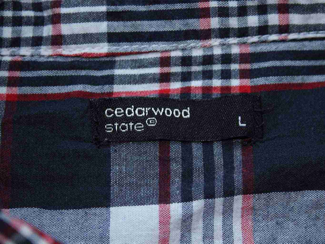 CEDARWOOD STATE : мужская рубашка в клетку - L - Б У - CEDAR WOOD STATE ...