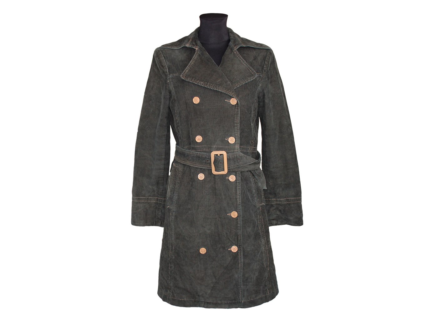 Б У - Женское демисезонное вельветовое пальто весна осень - М - H and M ...